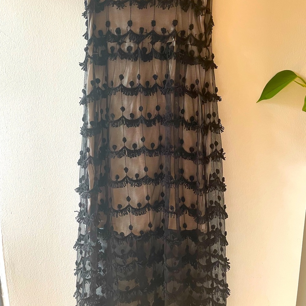 French Connection Tassel Beach Textures Maxi Dress In… - Gem